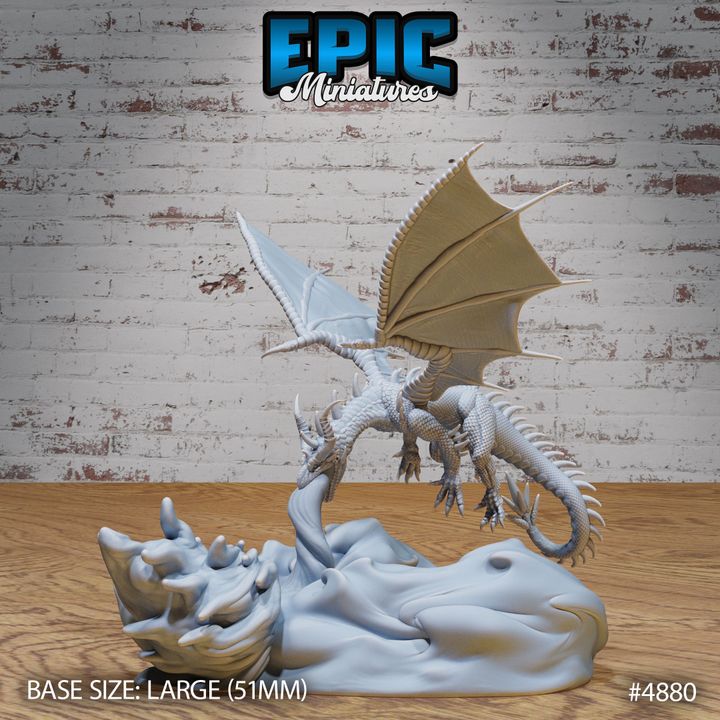 3D Printable Classic Dragon Set / Legendary Drake / Mountain Monster Encounter / Magical Mount ...